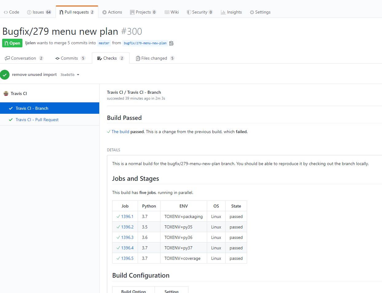 Travis is not reporting problems in PRs · Issue #297 · pytrip/pytripgui · GitHub