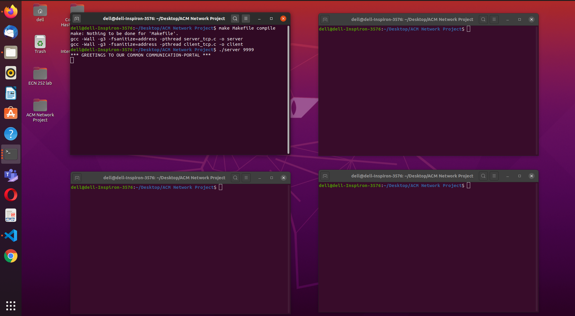 GitHub - ujjwal4384/NetworkingProject: Client-server communication using TCP/IP protocol