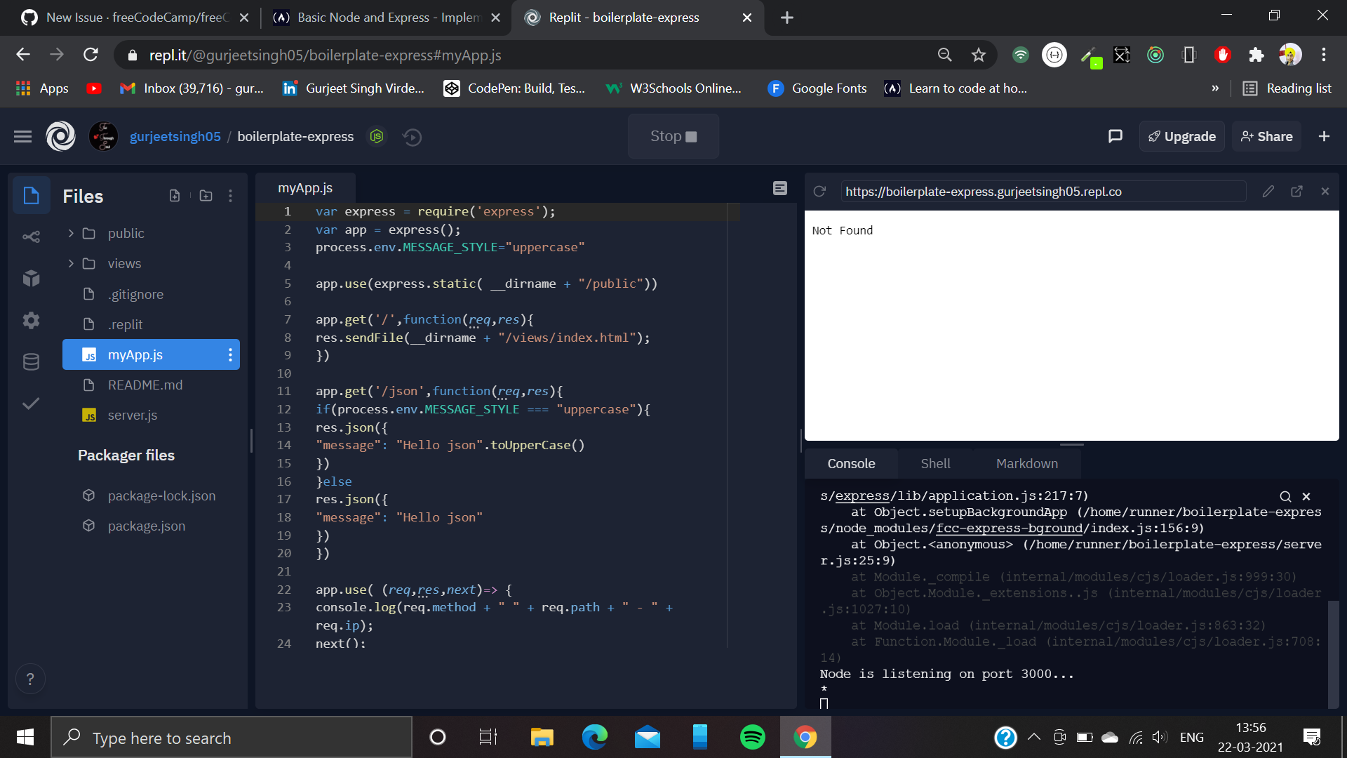 Issue with Implement a Root-Level Request Logger Middleware challenge · Issue #41549 ...