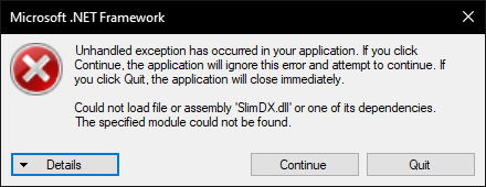 SlimDX.dll error on start · Issue #144 · Koenvh1/ets2-local-radio · GitHub