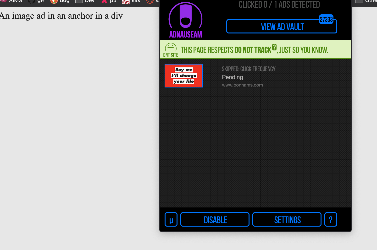 No ads are collected · Issue #1778 · dhowe/AdNauseam · GitHub