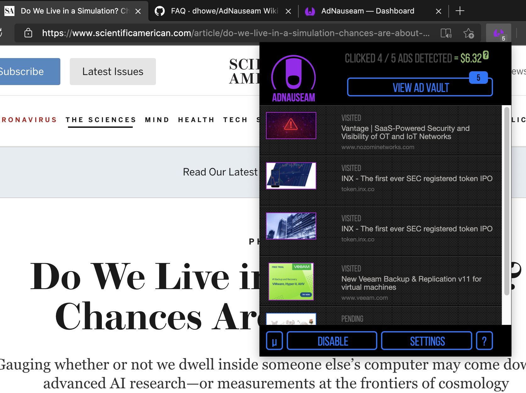 No ads are collected · Issue #1778 · dhowe/AdNauseam · GitHub