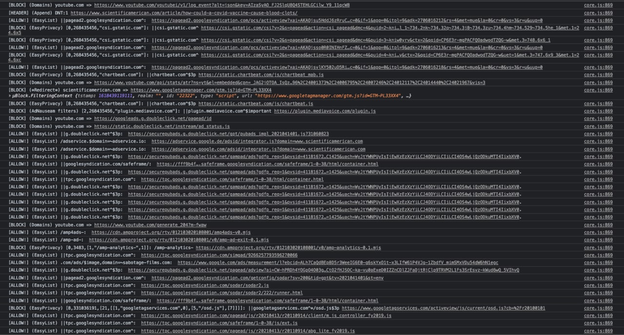 3rd party ad collection not working after 89f12eb6ce354 · Issue #1798 · dhowe/AdNauseam · GitHub
