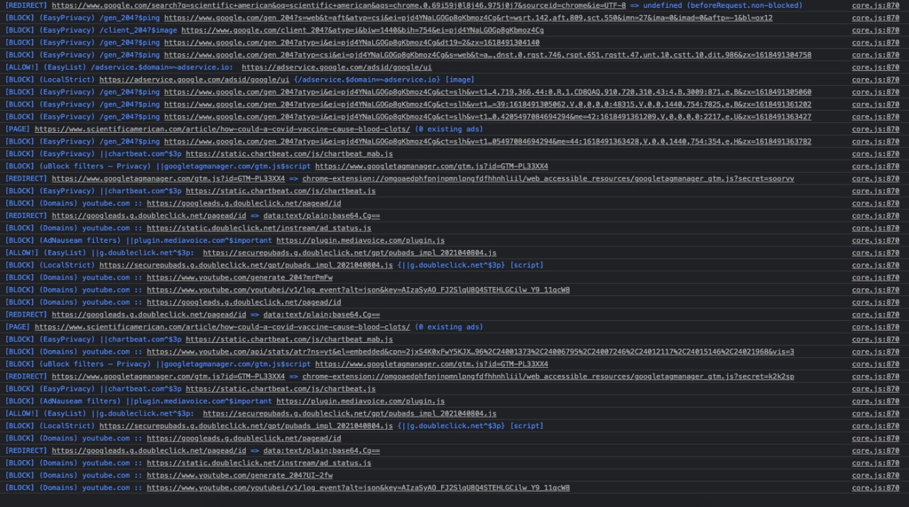 3rd party ad collection not working after 89f12eb6ce354 · Issue #1798 · dhowe/AdNauseam · GitHub