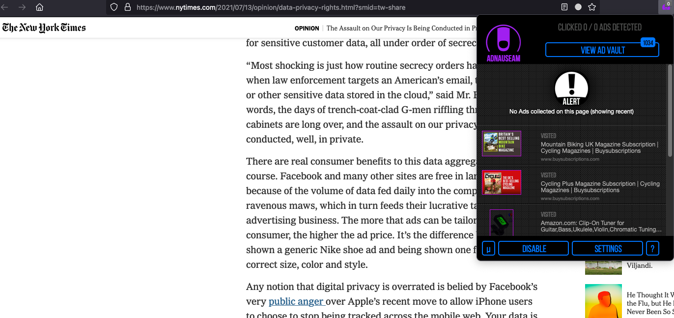 [3.12] Ads not collected on nytimes.com · Issue #1891 · dhowe/AdNauseam · GitHub