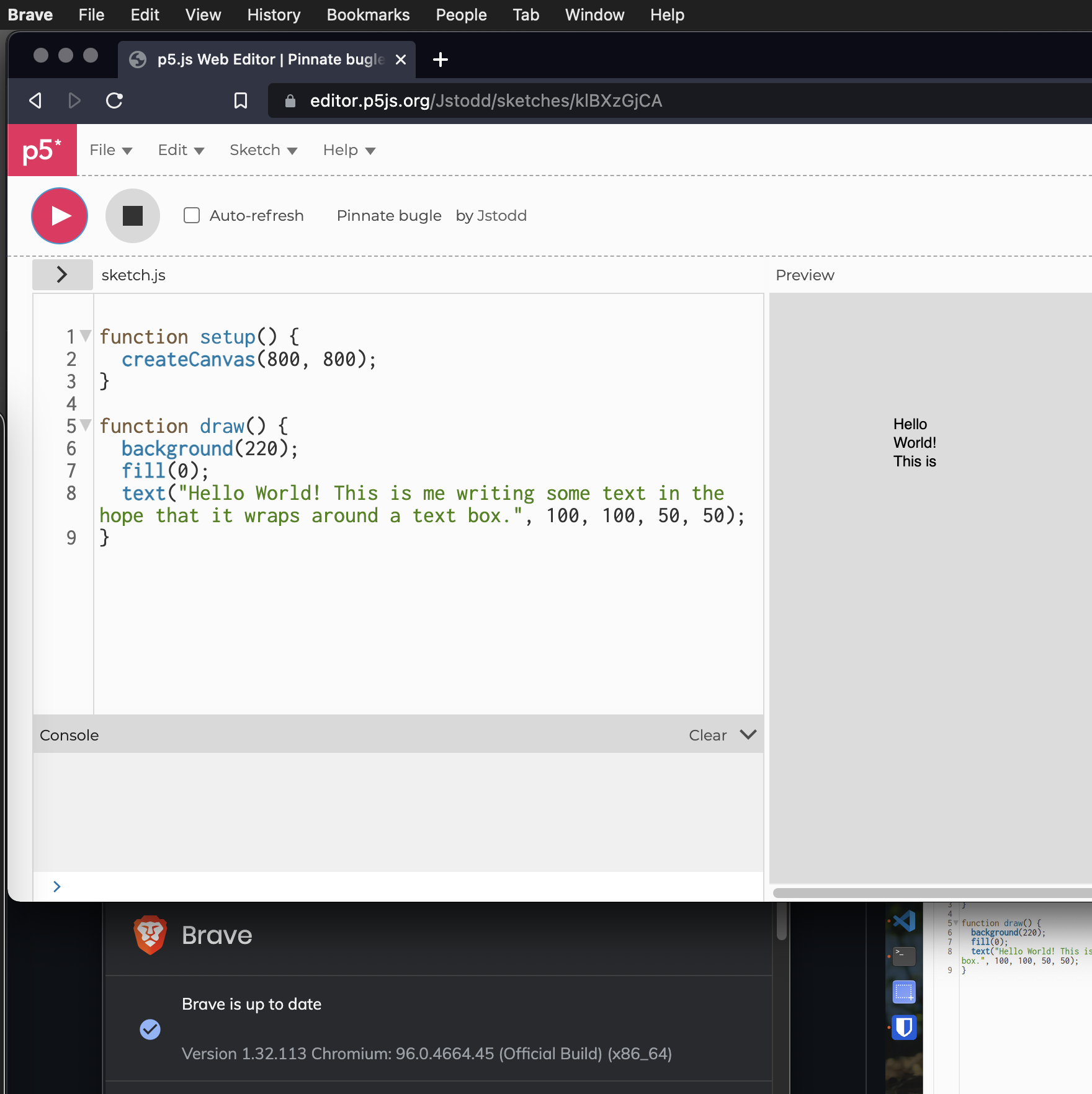 Text wrap not working · Issue #5478 · processing/p5.js · GitHub