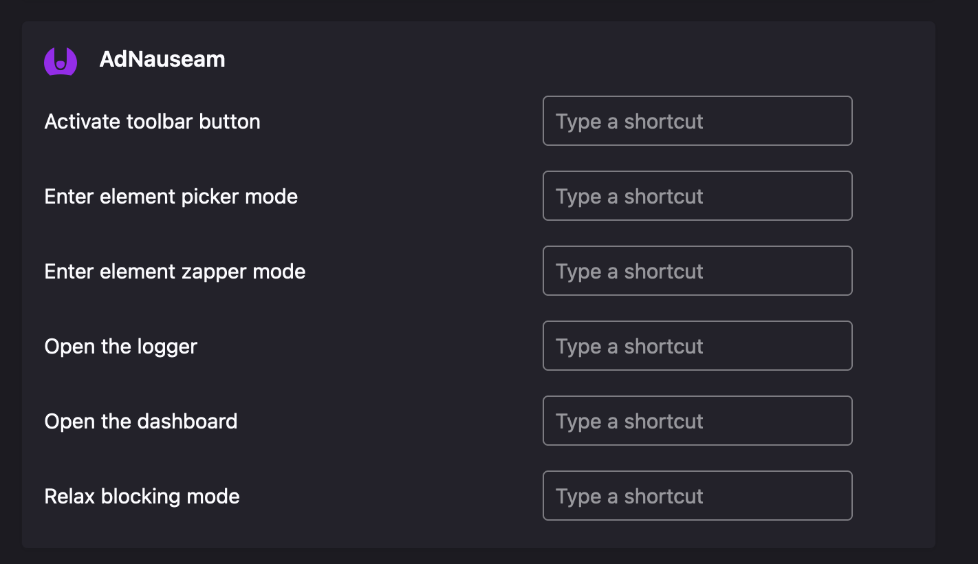 Handle ADN shortcuts (Firefox) · Issue #2051 · dhowe/AdNauseam · GitHub