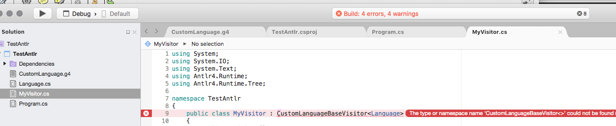 Support for Visual Studio Community · Issue #267 · tunnelvisionlabs/antlr4cs · GitHub