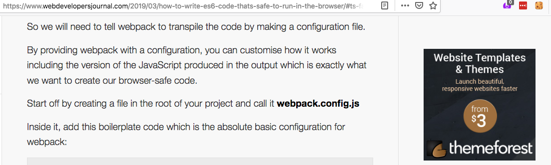 Ads visible on webdevelopersjournal.com · Issue #1533 · dhowe/AdNauseam · GitHub