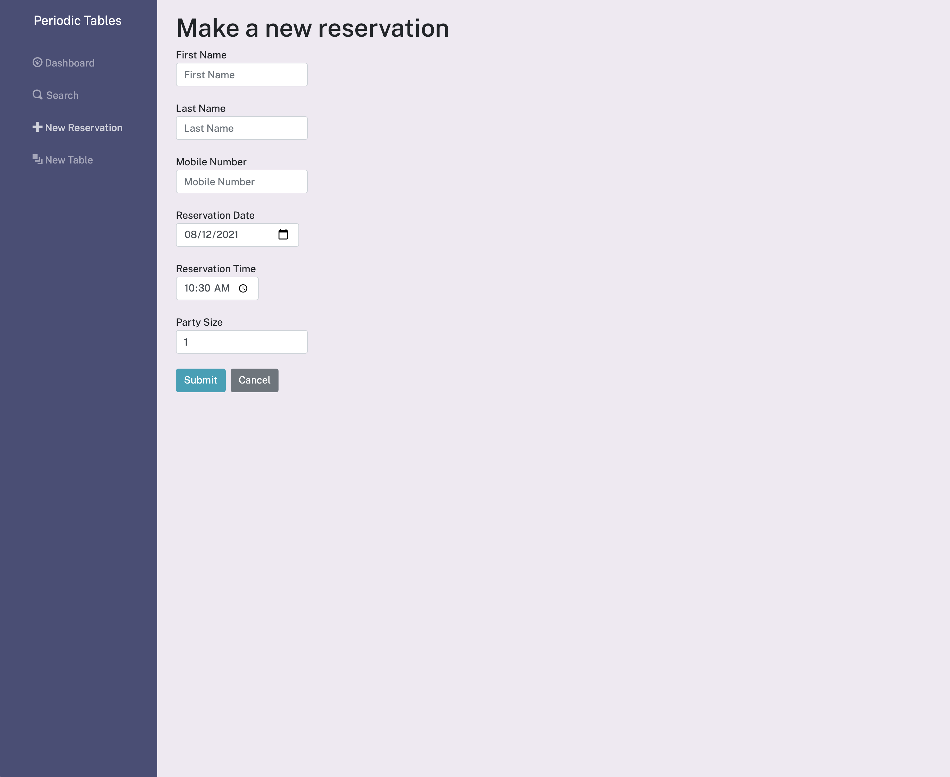 GitHub - klkwak/restaurant-reservation-system: Full stack restaurant ...
