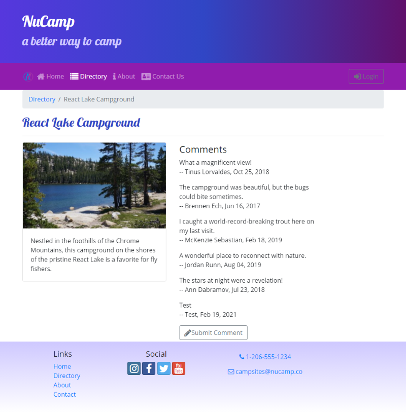 GitHub - chastellano/React-Nucampsite: Learning React