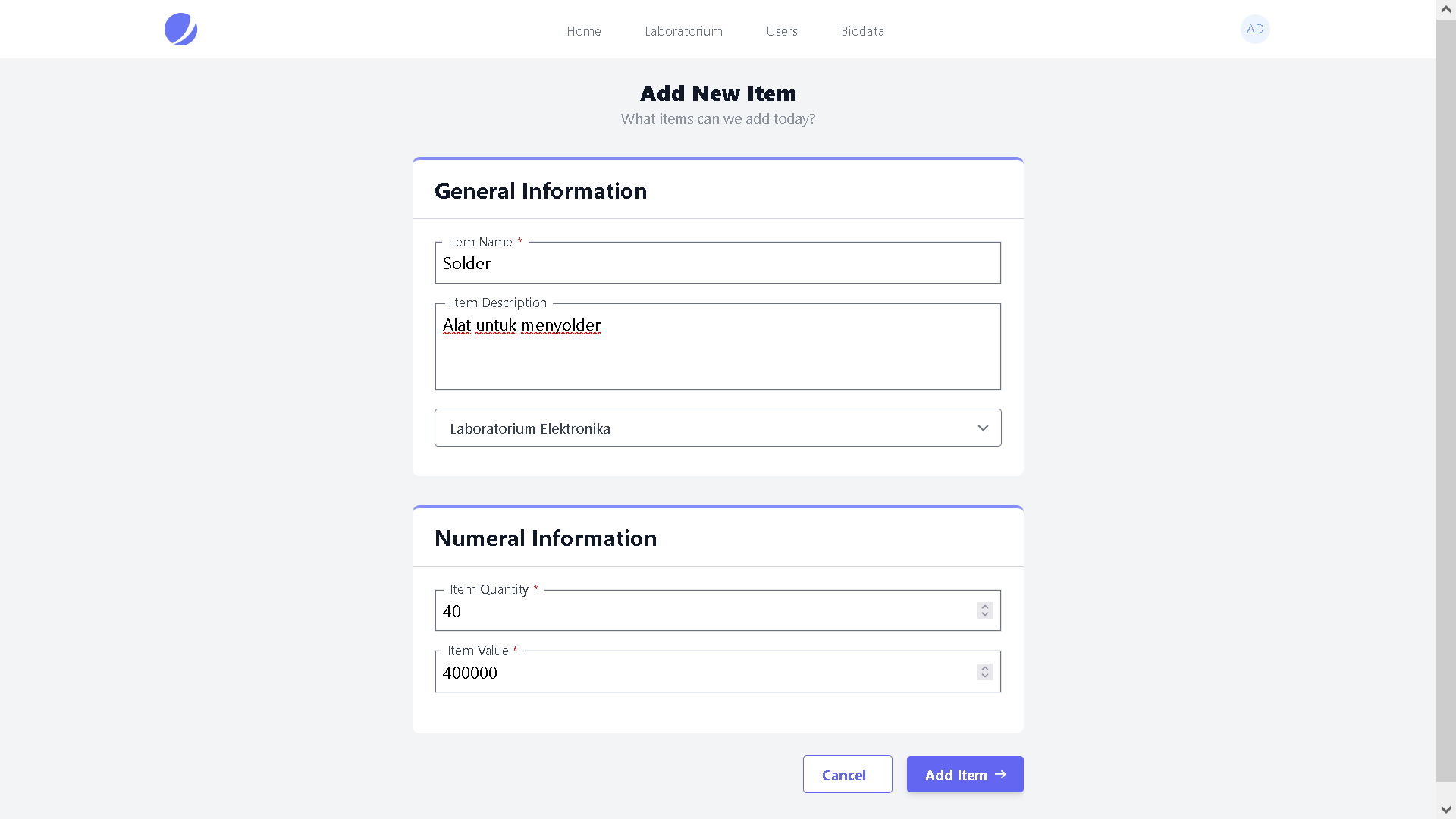 GitHub - nibroos/laboratorium-app: A dashboard laboratory management using Laravel Jetstream ...
