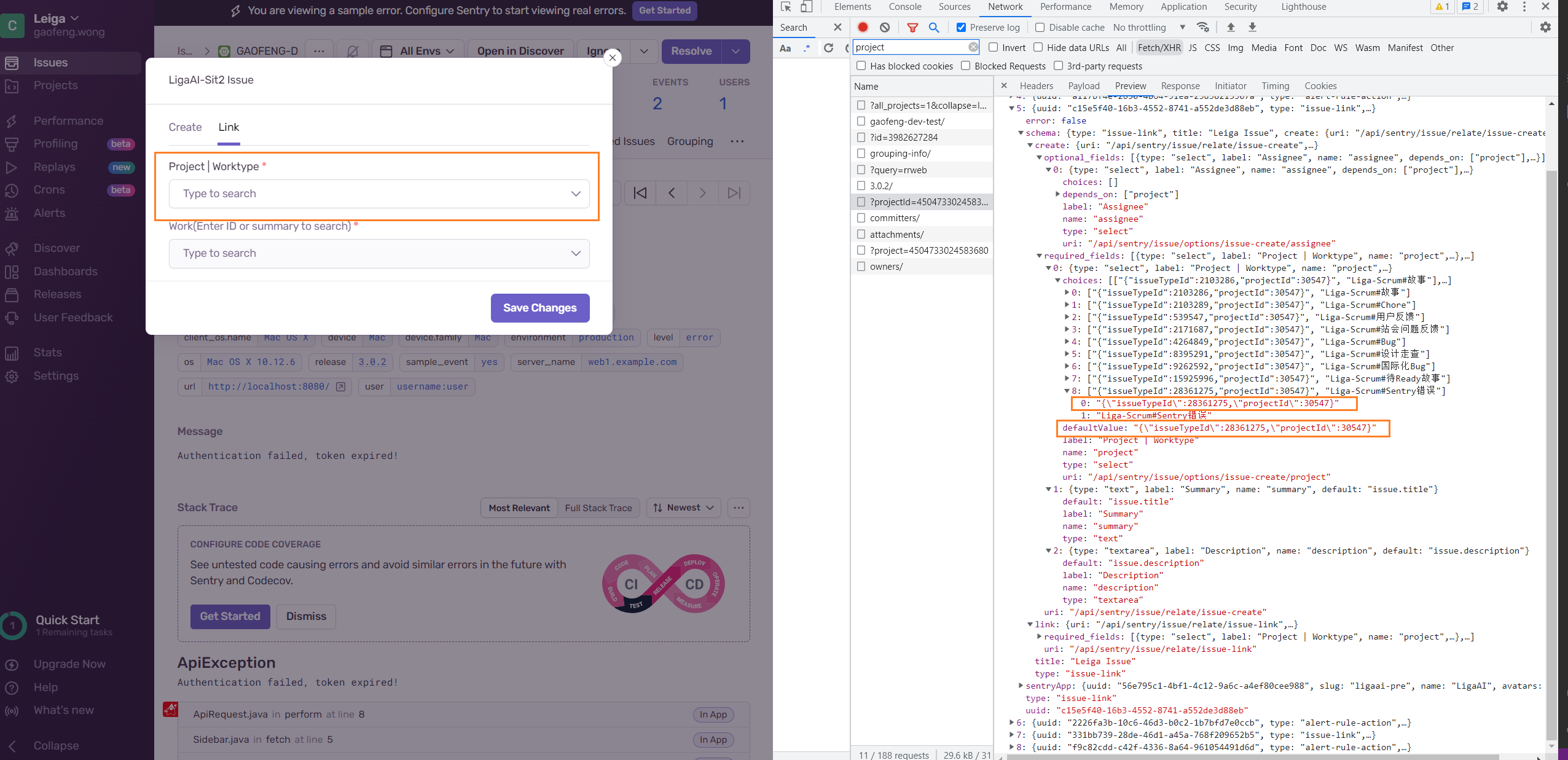 The Issue Link Default Value Option Value Is Invalid · Issue 47621 · Getsentry Sentry · Github