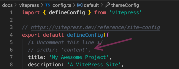srcDir not working · Issue #2806 · vuejs/vitepress · GitHub