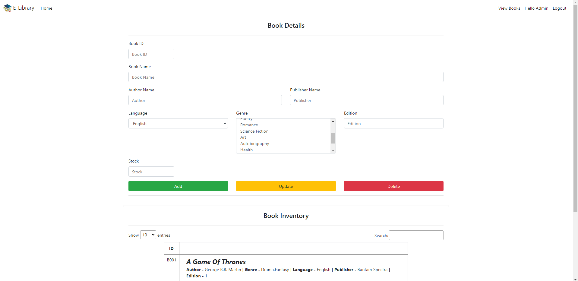 GitHub - CJeezy/LibraryManagement
