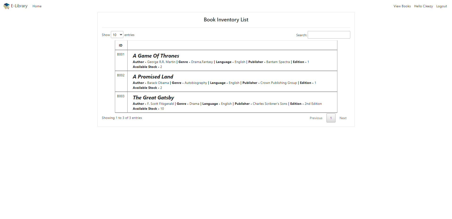 GitHub - CJeezy/LibraryManagement