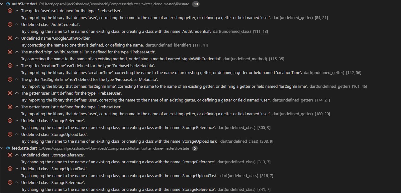 Got Error while release apk · Issue #109 · TheAlphamerc/flutter_twitter_clone · GitHub