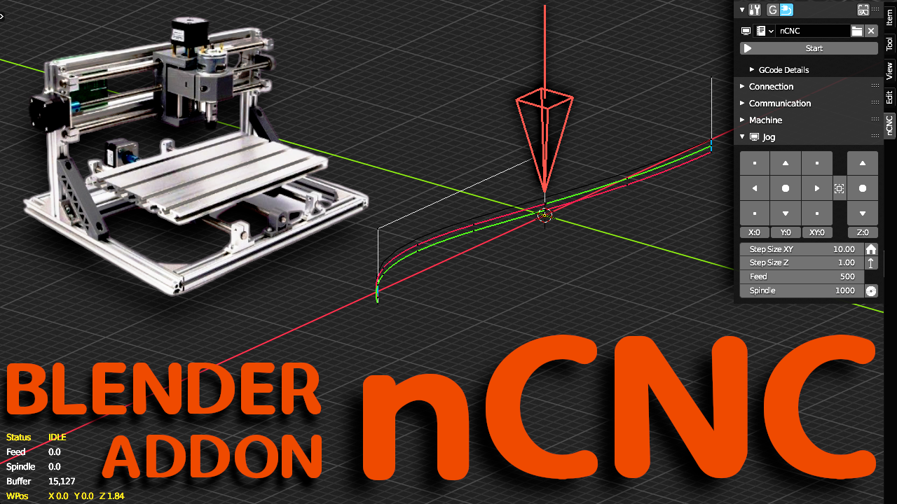 Blender CNC Add On nCNC G G G CNC Wenyanet