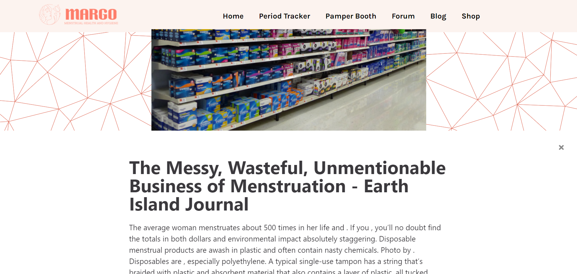 GitHub - pooja-gera/Margo-Menstrual-Health
