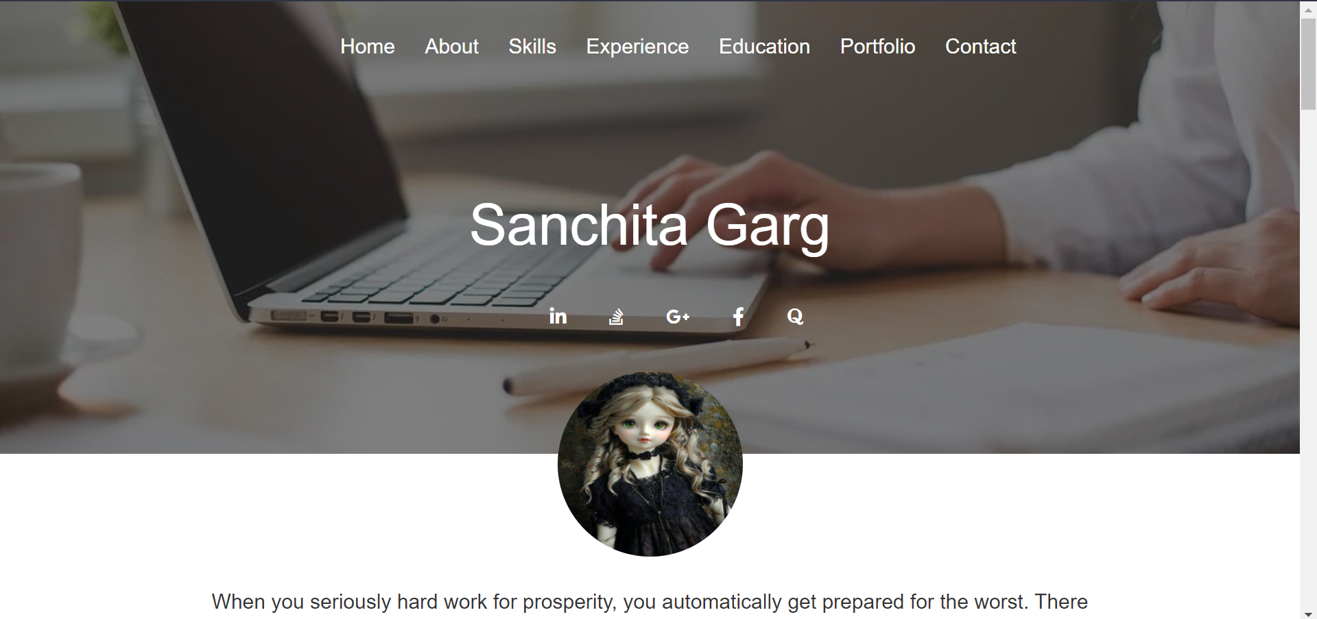 GitHub - sanchitagarg1/Biography-Template