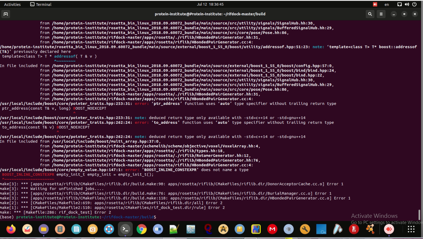 rifdock installation error in ubuntu 22.04 · Issue #132 · rifdock ...