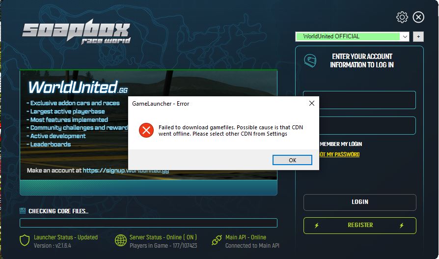 Problem installing the game · Issue #103 · SoapboxRaceWorld/GameLauncher_NFSW · GitHub