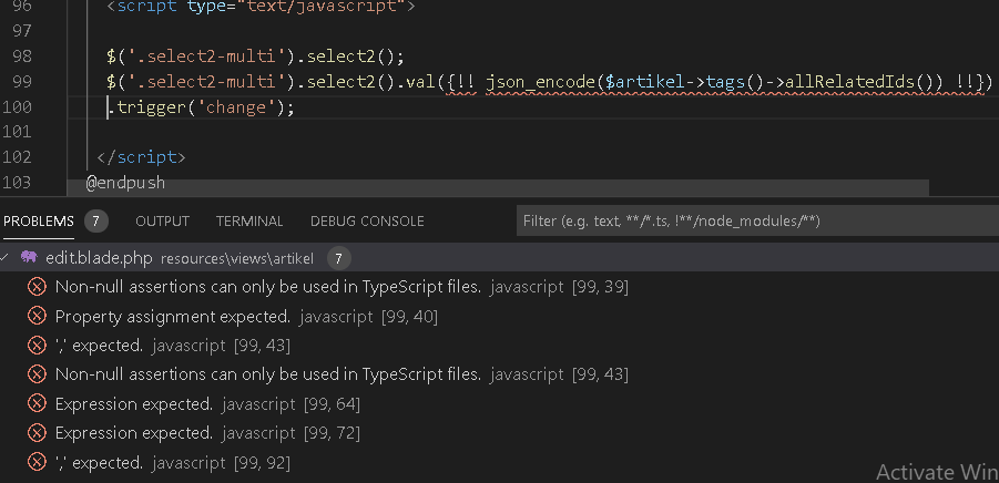 javasricpt wrong problem notif. · Issue #1515 · bmewburn/vscode-intelephense · GitHub