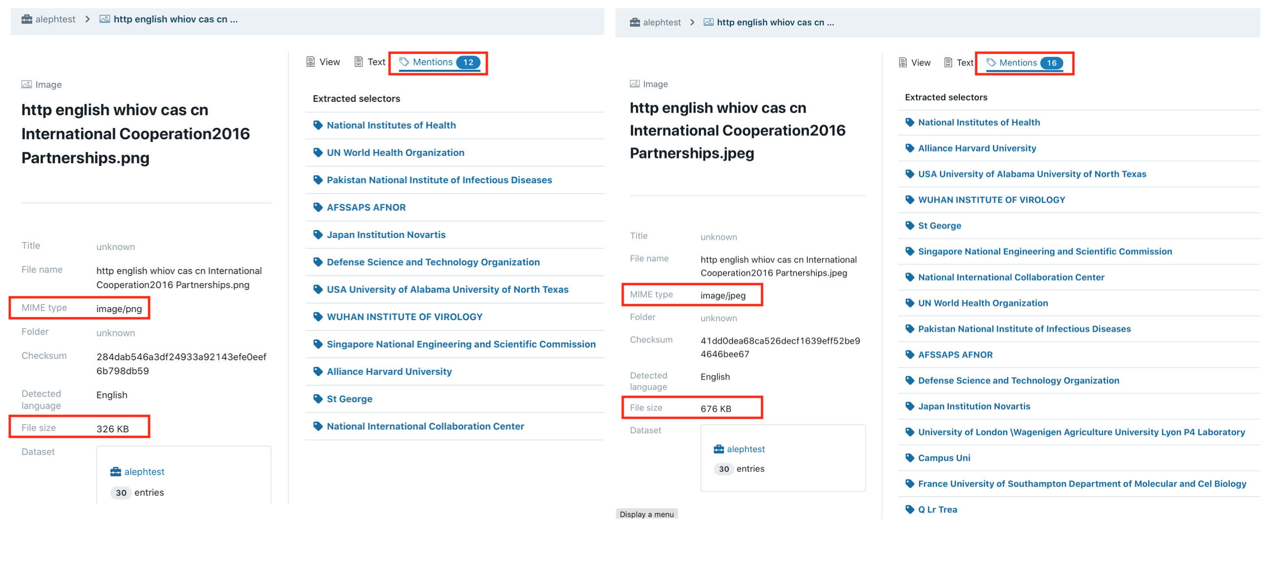 entity recognition inconsistent or depends on MIME Type · Issue #1436 · alephdata/aleph · GitHub