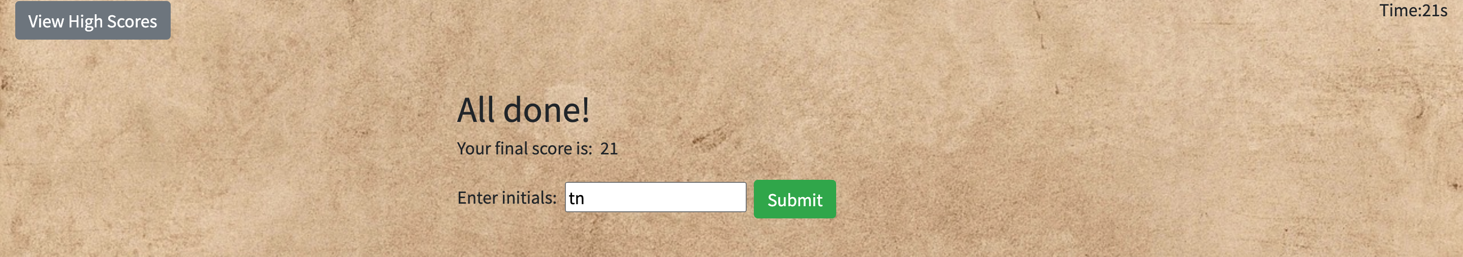 GitHub - tringuyen128/Javascript-Quiz-Game