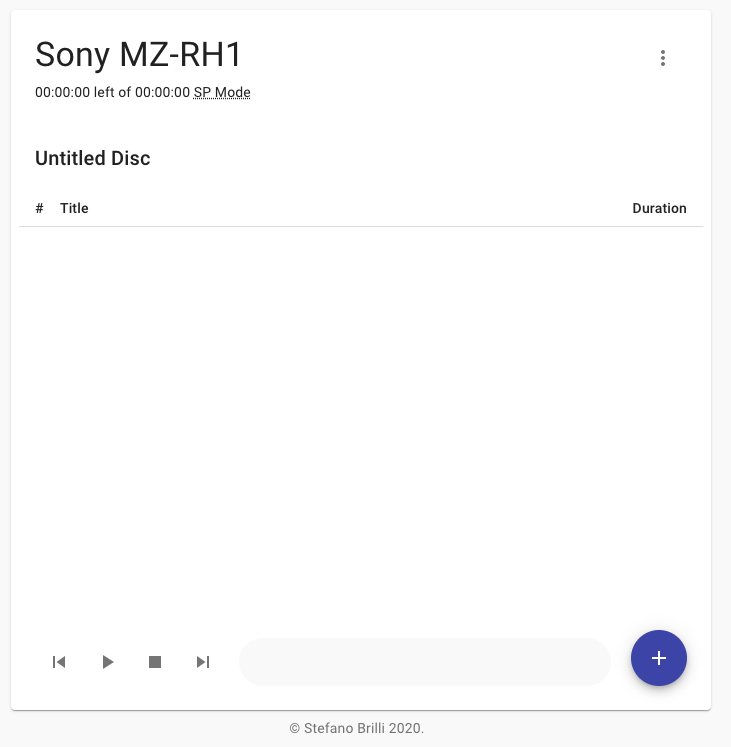 Connecting to MZ-RH1 · Issue #23 · cybercase/webminidisc · GitHub
