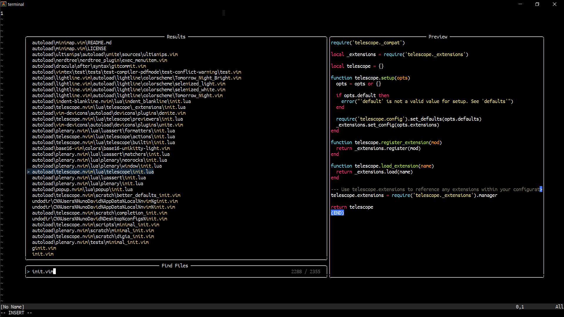 Telescope.nvim previewer doesn't seem to work with Powershell · Issue #381 · nvim-telescope ...