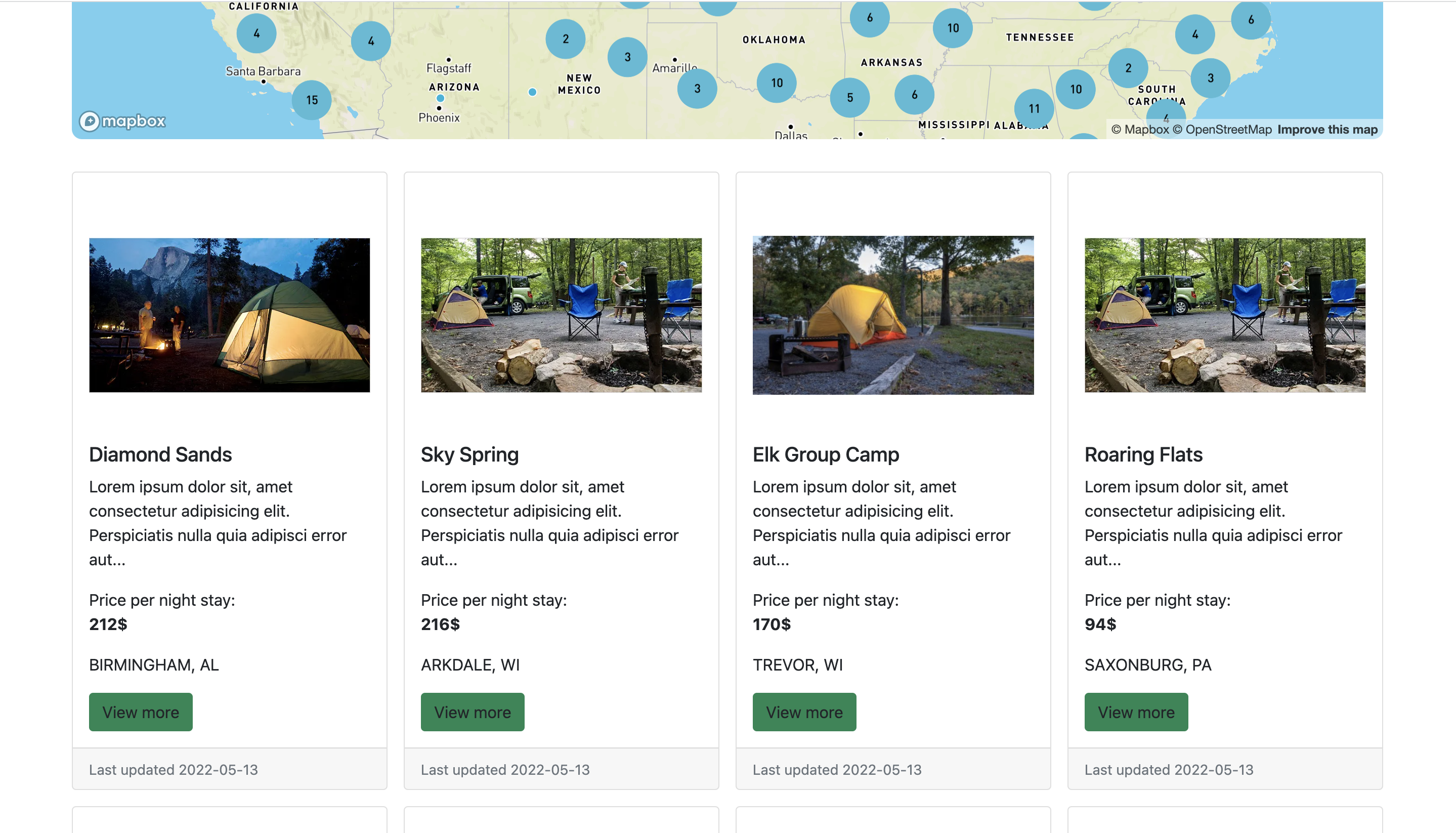 GitHub - mikemel31/CampGround-project