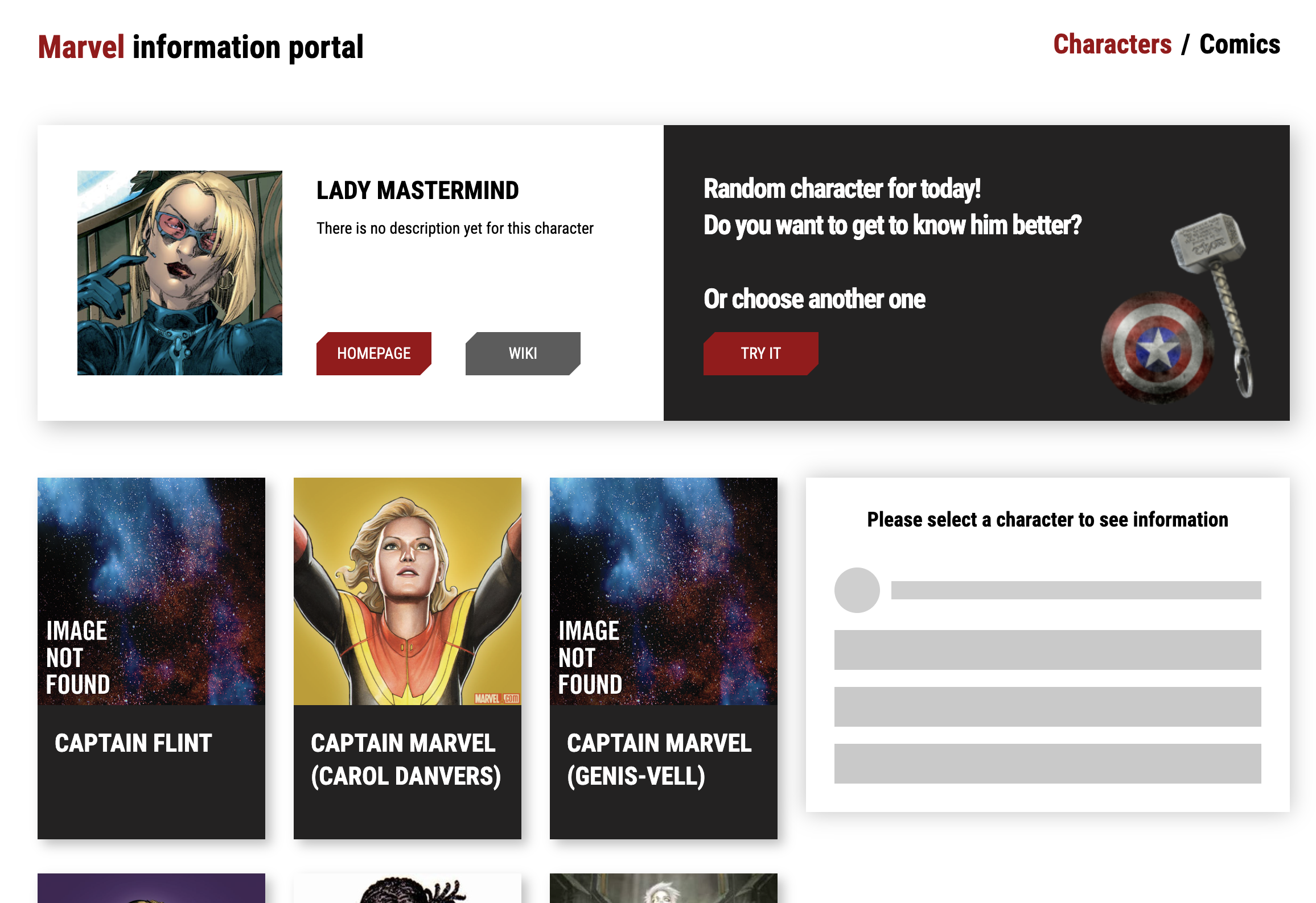 GitHub - mikemel31/MarvelProject