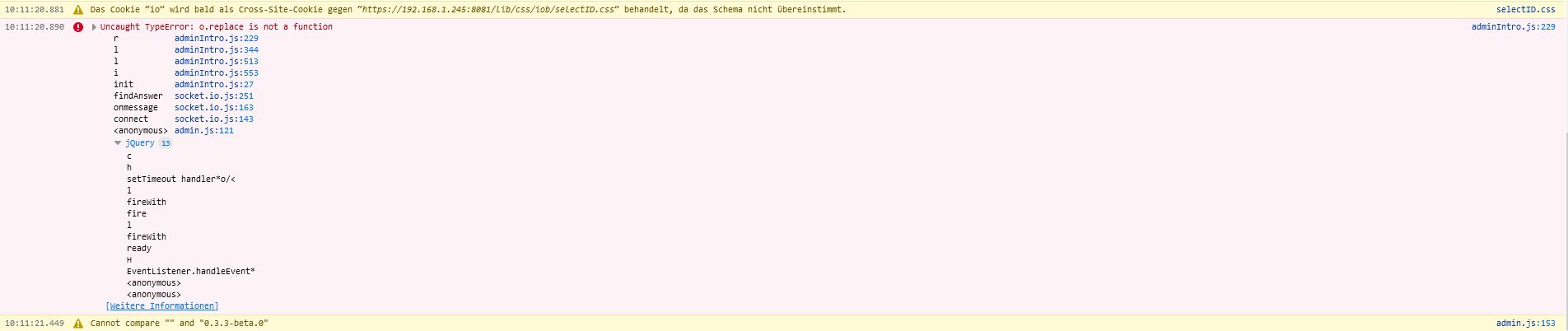 Ovewview Screen no longer loadin in 5.0.11 · Issue #784 · ioBroker ...