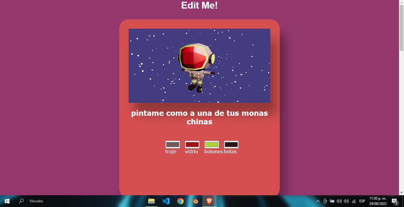 GitHub - Kaaarlos/EditMe-Three-JS