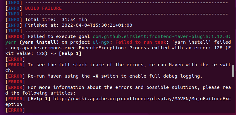 [Bug] Building from sources · Issue #6391 · thingsboard/thingsboard ...