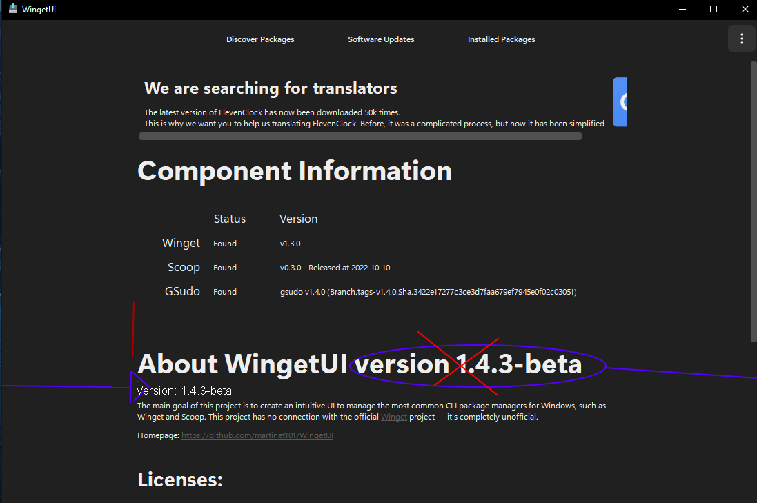 Reduce empty space + move version number below · Issue #261 · marticliment/UniGetUI · GitHub