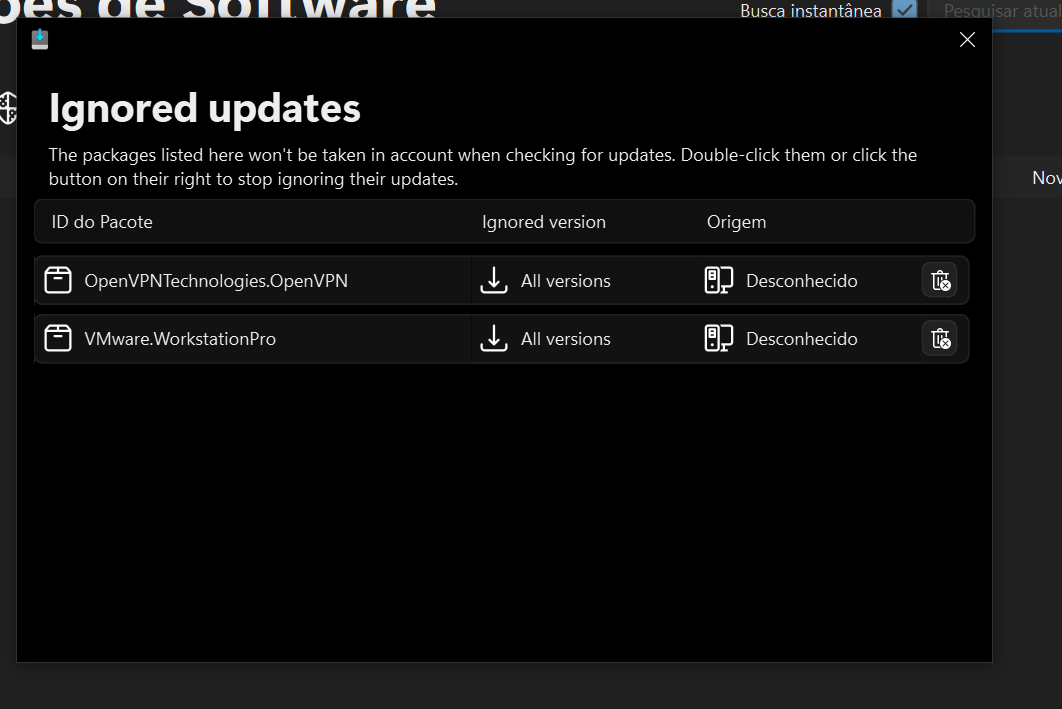[BUG/ISSUE] blacklisted package list is not updated instantly (beta) · Issue #944 · marticliment ...