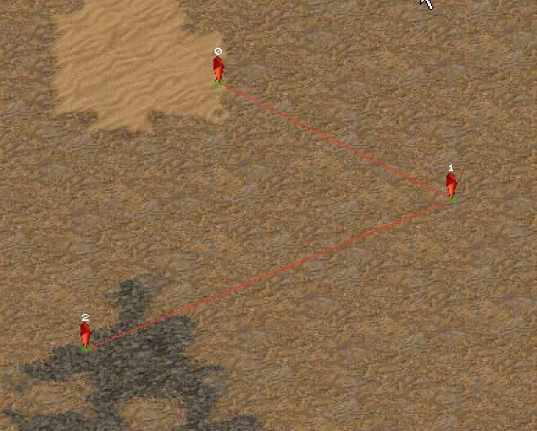 [Vanilla Bug] The animation speed of Waypoint and Rally Point lines are ...