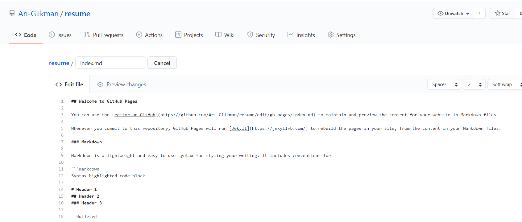 GitHub - Ari-Glikman/DIY-Host-Resume-on-Github-with-Markdown
