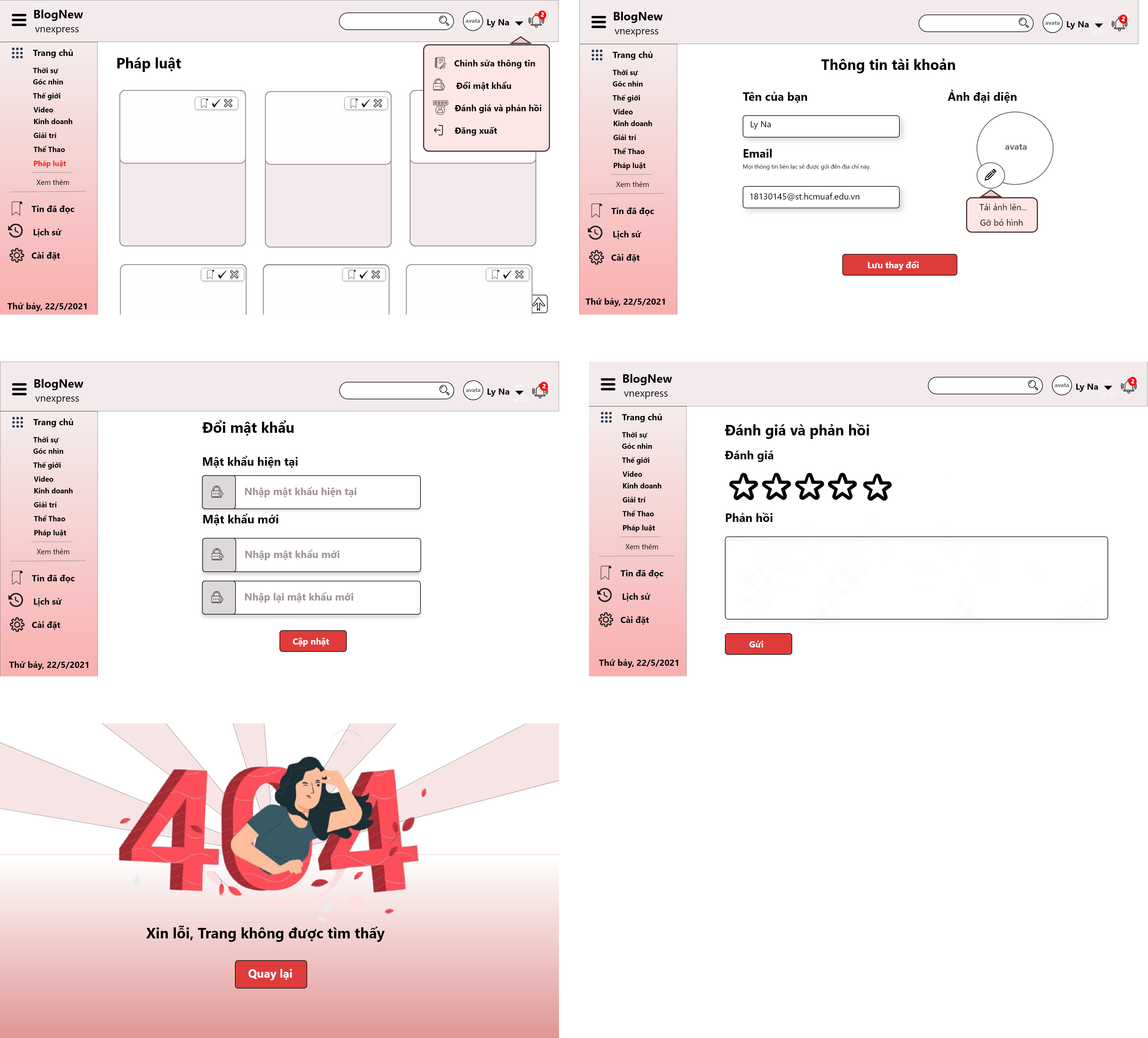 code sử lý và giao diện nhỏ trong phần design / Na · Issue #17 · Group6-FrontEnd/Project · GitHub