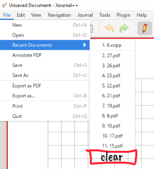 Option to clear recent documents · Issue #4410 · xournalpp/xournalpp · GitHub