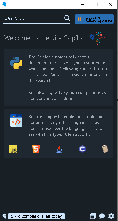 VSCode extension stuck at initializing. · Issue #494 · kiteco/issue-tracker · GitHub