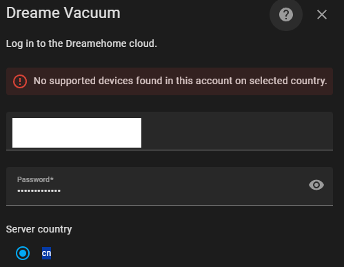 Support Dreame Login · Issue #39 · Tasshack/dreame-vacuum · GitHub