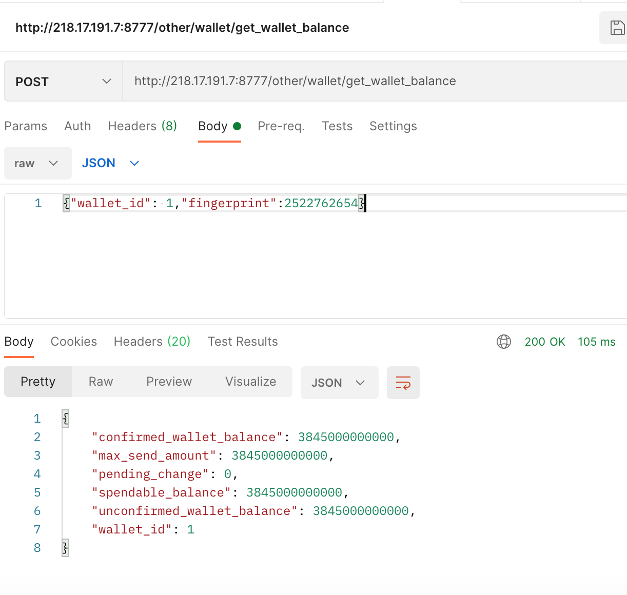 [BUG] about request get_wallet_balance post curl · Issue #5504 · Chia ...