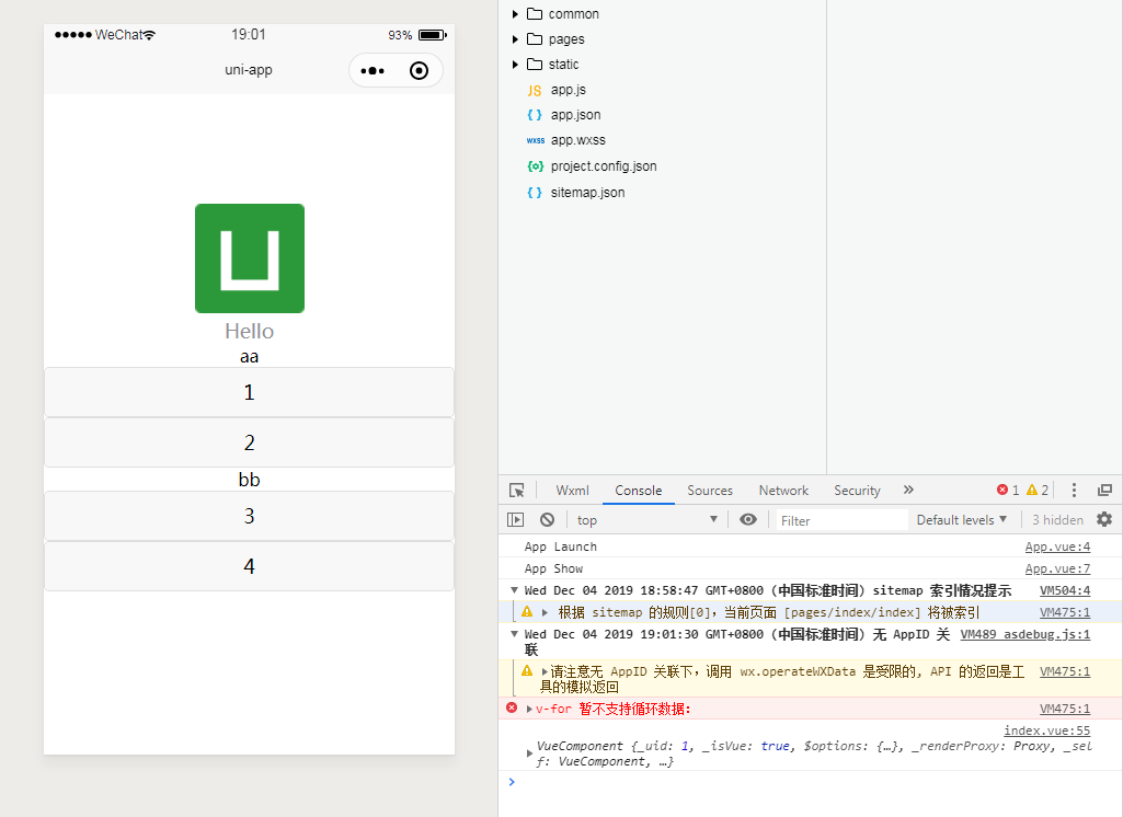 嵌套v-for内层获取不到item · Issue #1077 · dcloudio/uni-app · GitHub