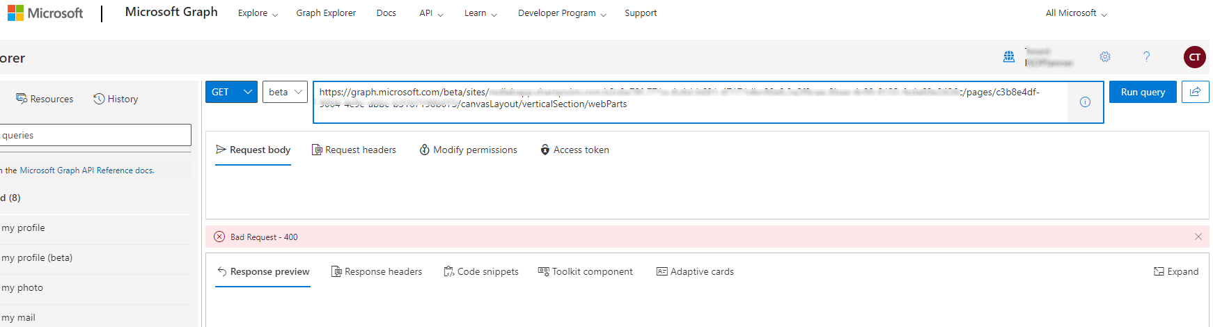 New release of Graph Pages API does not return any Webparts · Issue #8644 · SharePoint/sp-dev ...