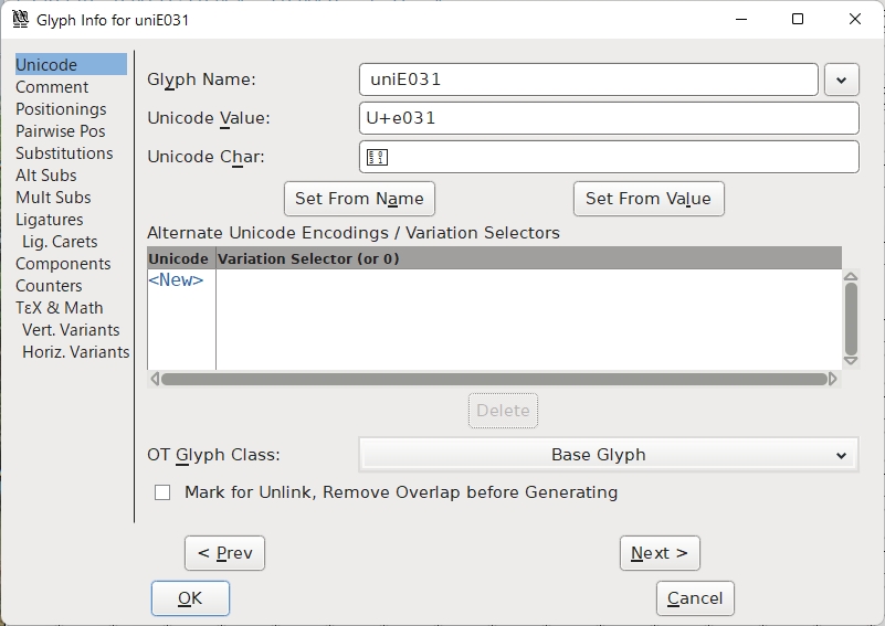 Where Do You Edit Gdef Base Mark Ligature And Other In Ff · Issue 5061 · Fontforgefontforge