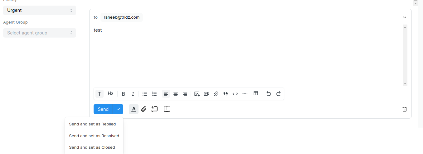 Feat Update Status While Sending · Issue 462 · Frappehelpdesk · Github 