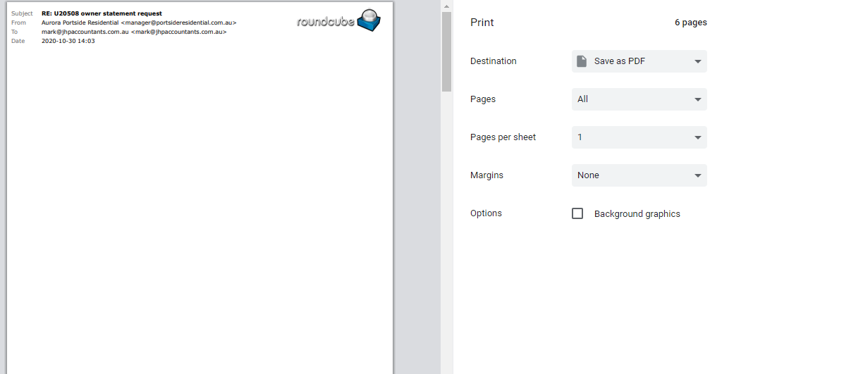 Print from Roundcube (problme in PDF preview ) · Issue #7706 ...